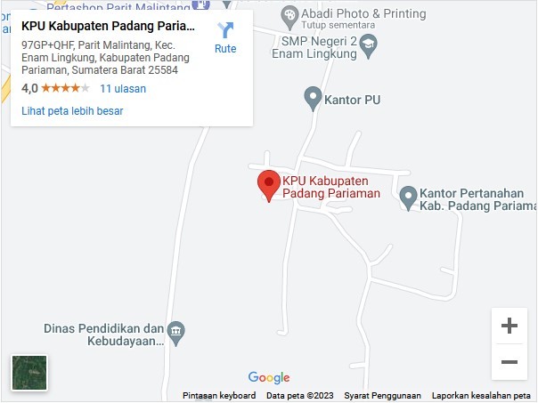 KPU KAB-PADANGPARIAMAN - ALAMAT KANTOR KPU KABUPATEN PADANG PARIAMAN