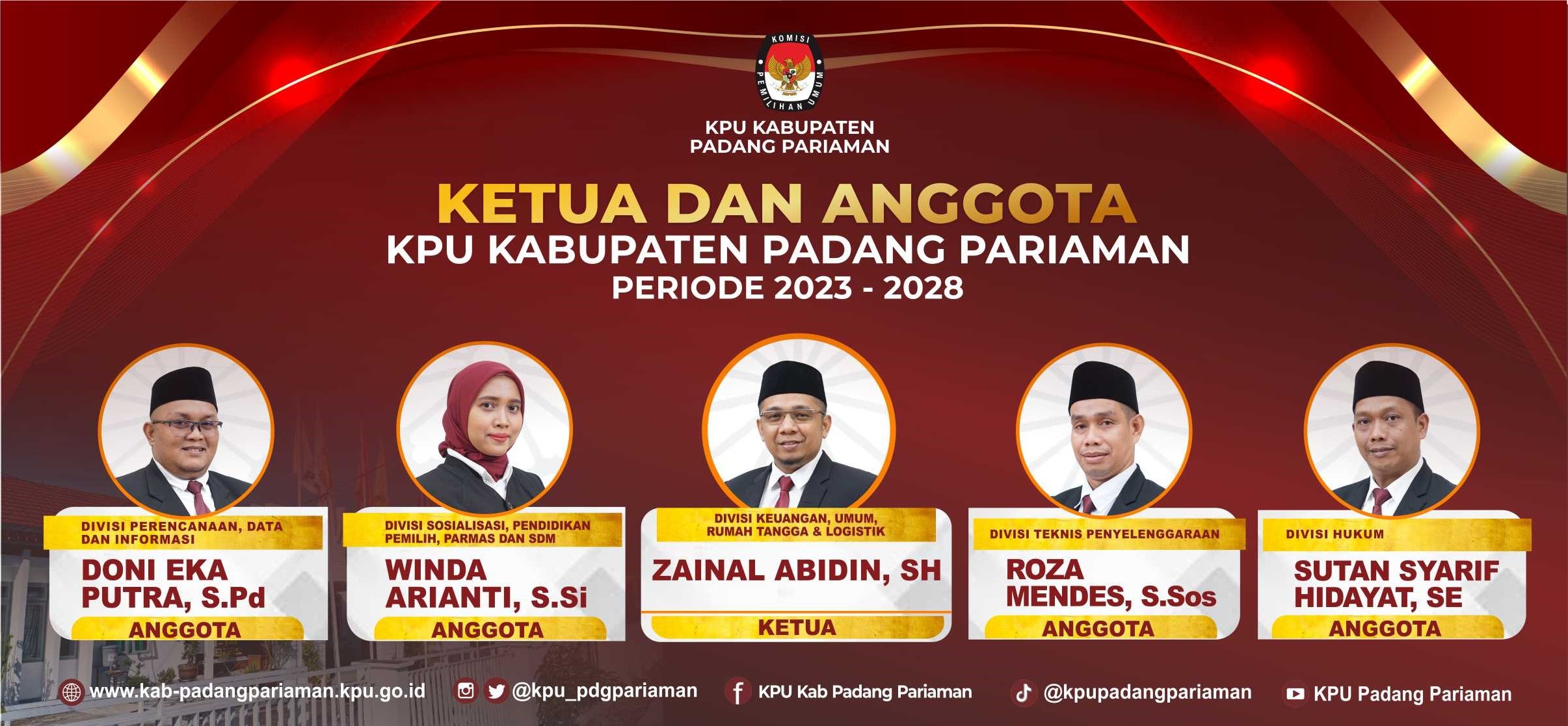 KPU KAB-PADANGPARIAMAN - Struktur Organisasi